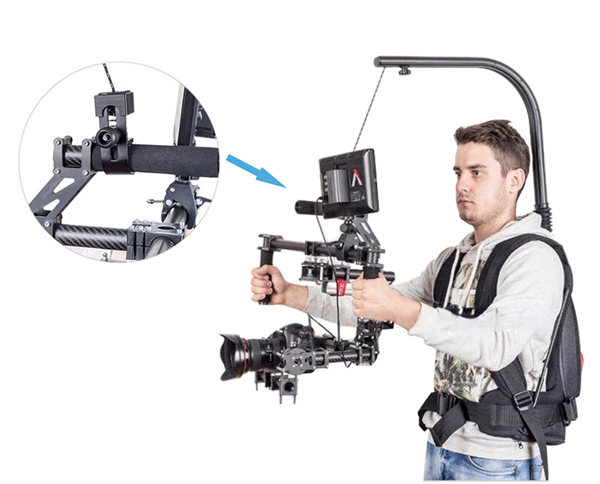 8-18kg Foldable Easyrig Hook Gimbal Vest for DJI RONIN 2 RONIN 4D ...