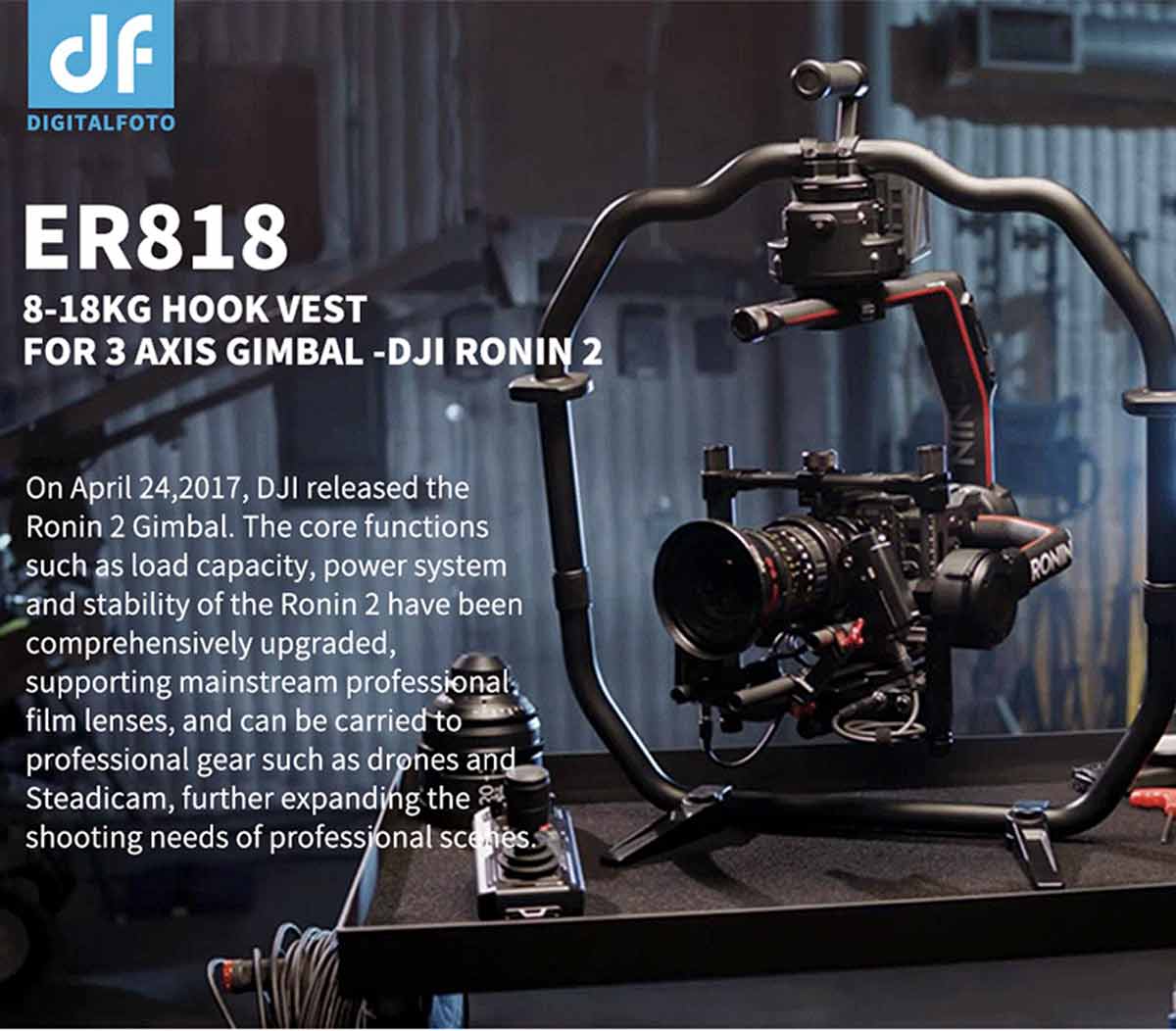 8-18kg Foldable Easyrig Hook Gimbal Vest for DJI RONIN 2 RONIN 4D ...