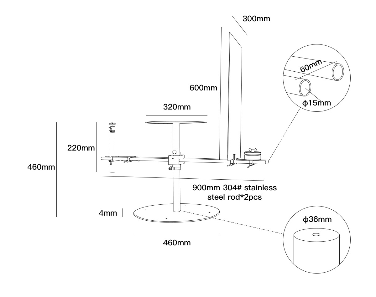 360°Camera Rig Video Rotating Platform